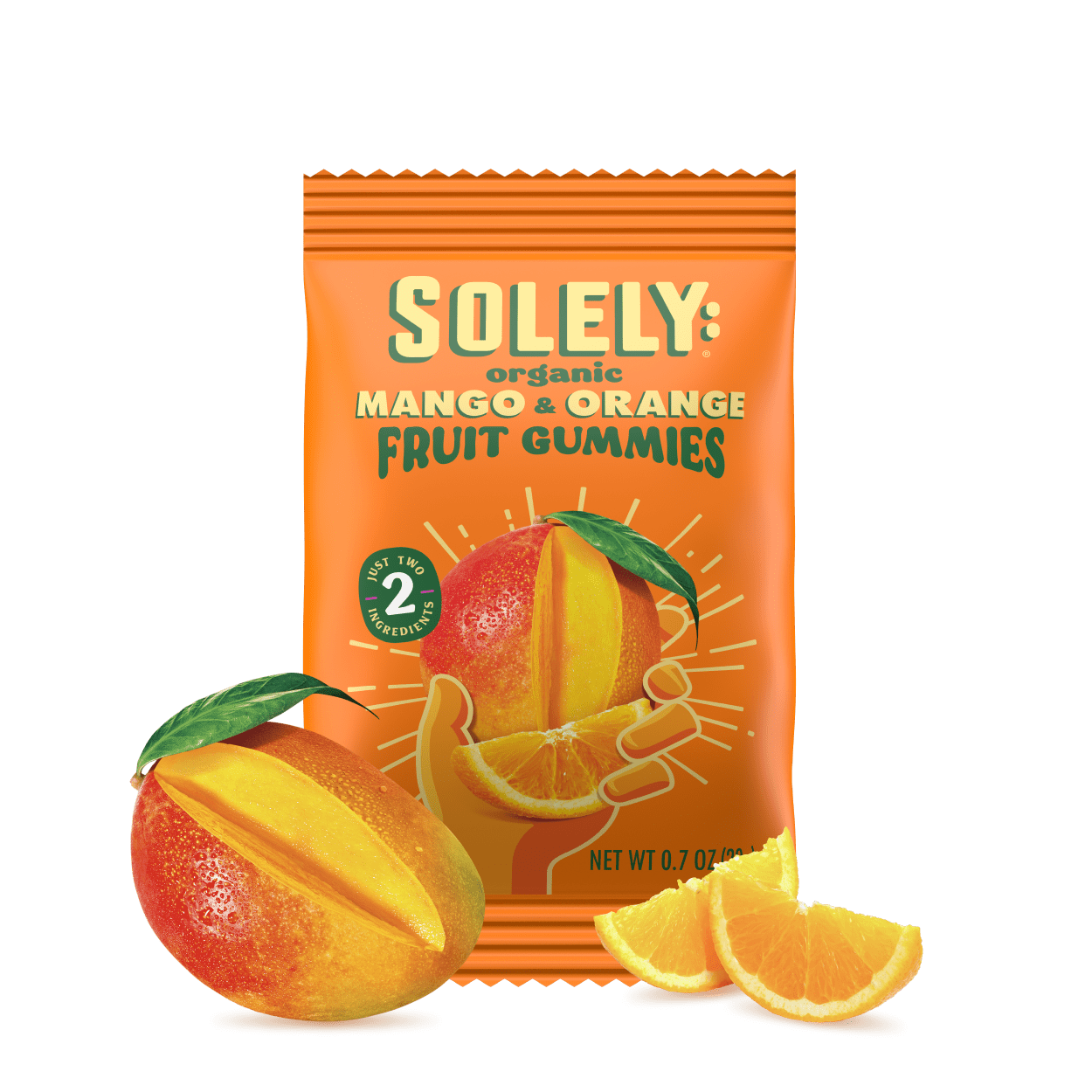 Organic Mango and Orange Whole Fruit Gummies – Solely