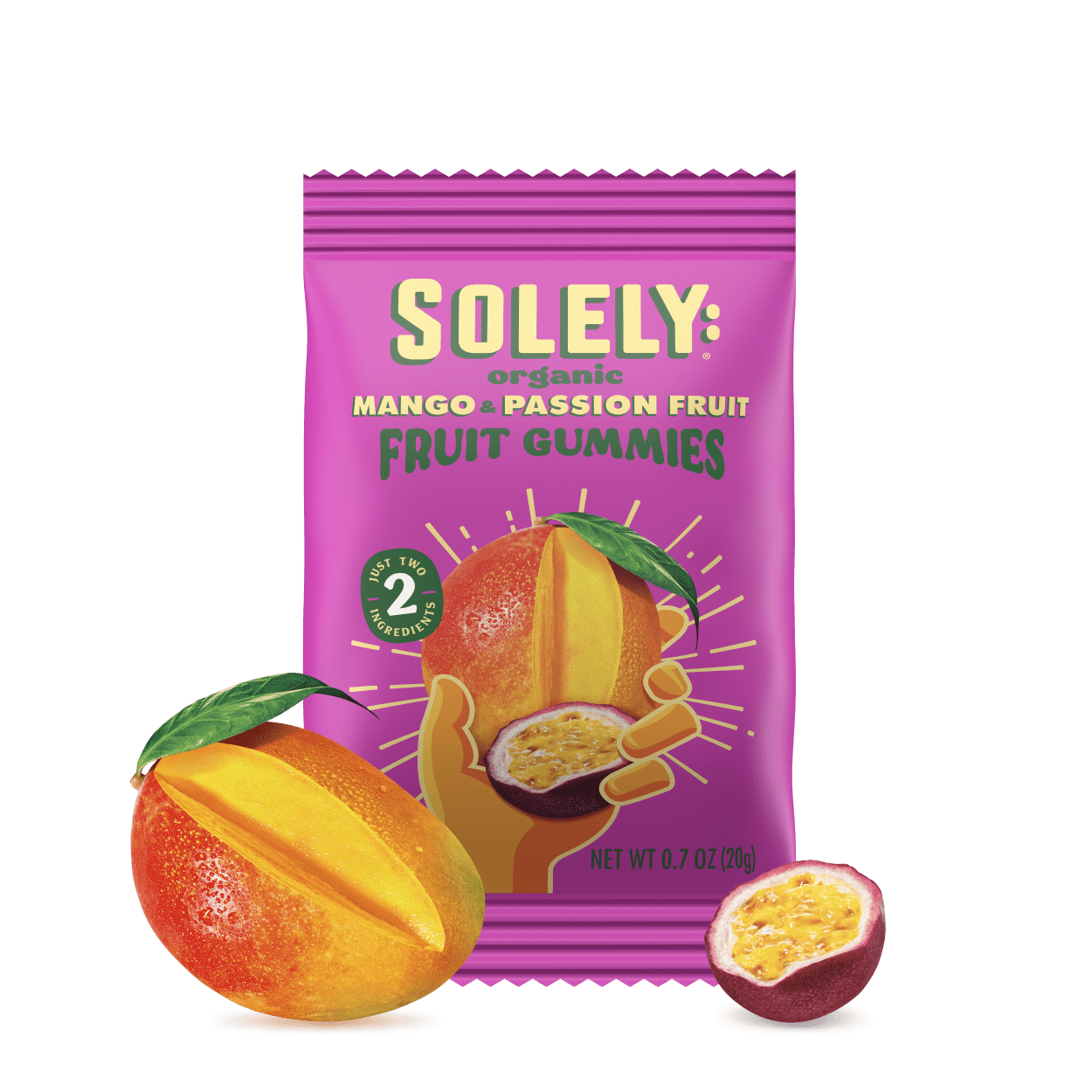 Organic Mango Passion Whole Fruit Gummies – Solely